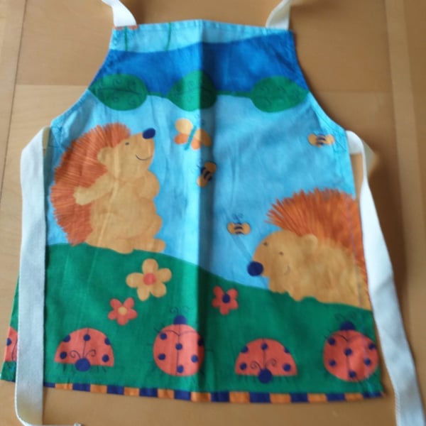 Hedgehog Apron age 2-6 approximately - Folksy