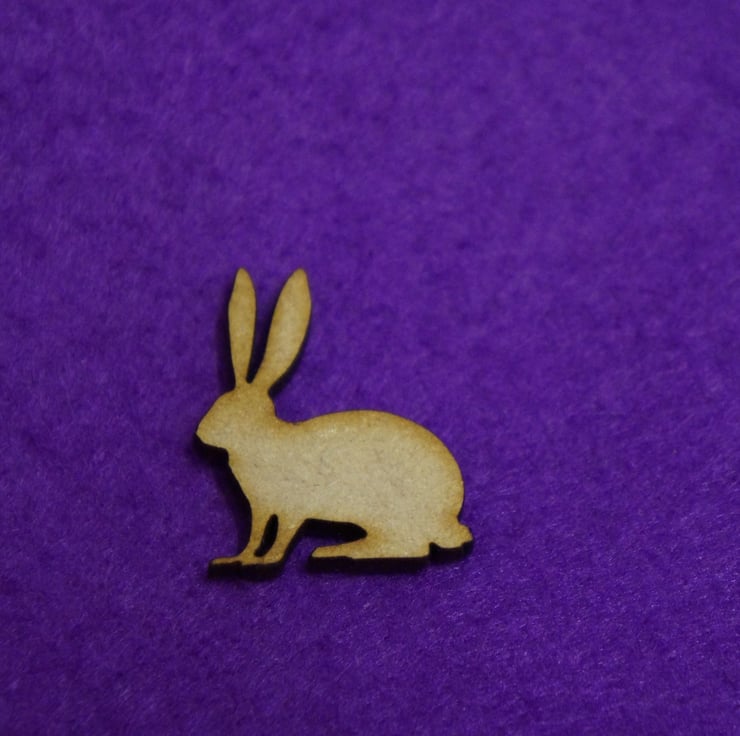 MDF Bunny Rabbit Hare 3cm - 40 x Laser cut wood... - Folksy