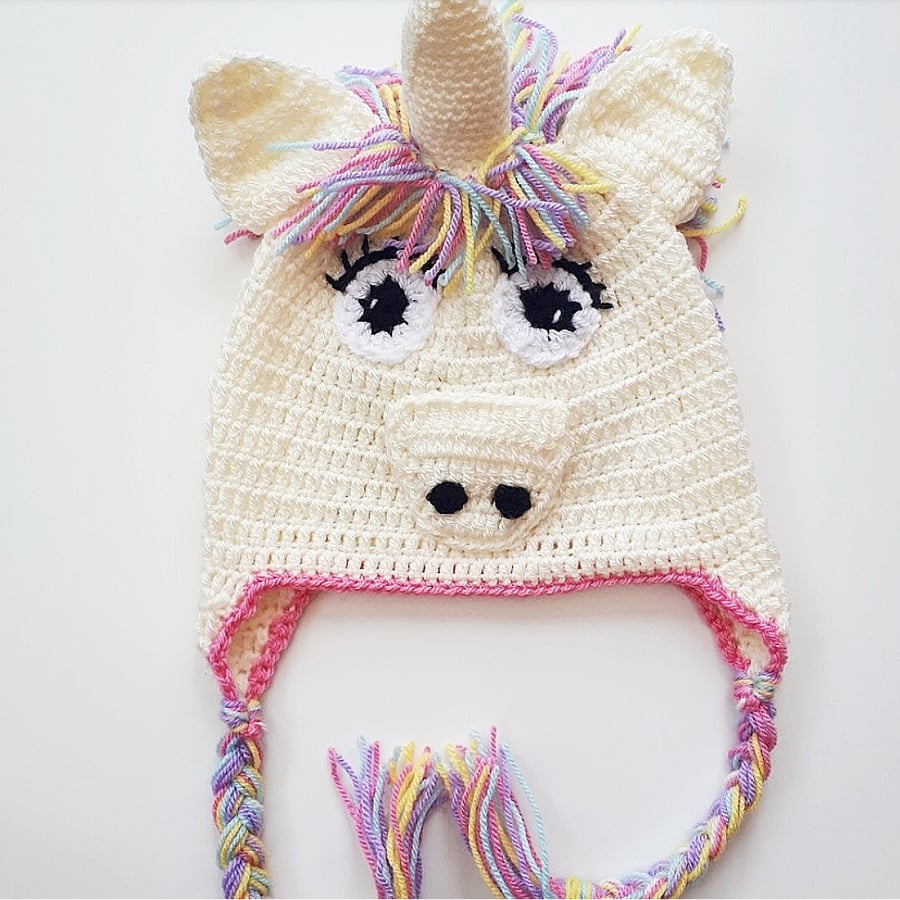 Unicorn hat, toddler unicorn hat, children's ha... - Folksy