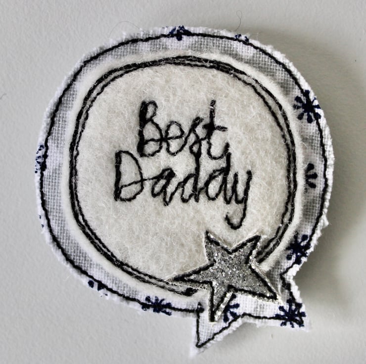 'Best Daddy' Two - Handmade Magnet - Folksy