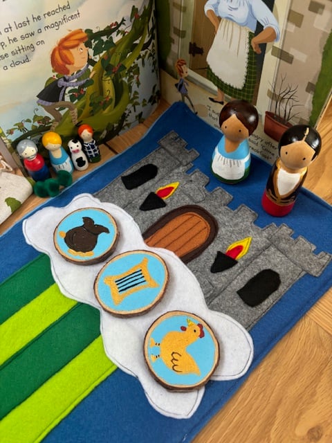 Jack and the Beanstalk story set - Folksy