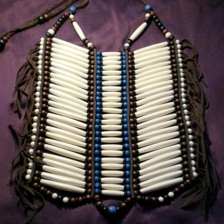 Traditional bone breastplate - Folksy