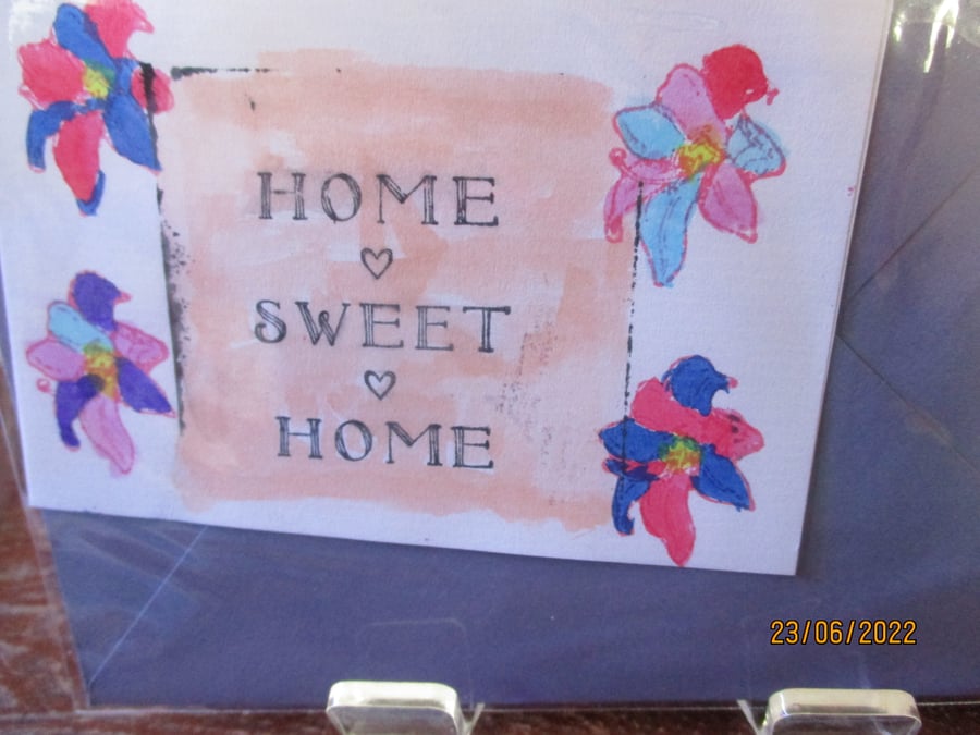Home Sweet Home Card - Folksy