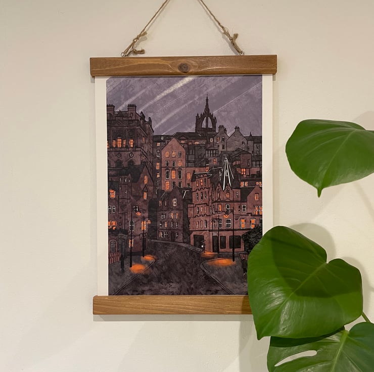 A3 Waverley Bridge Old Town - Folksy
