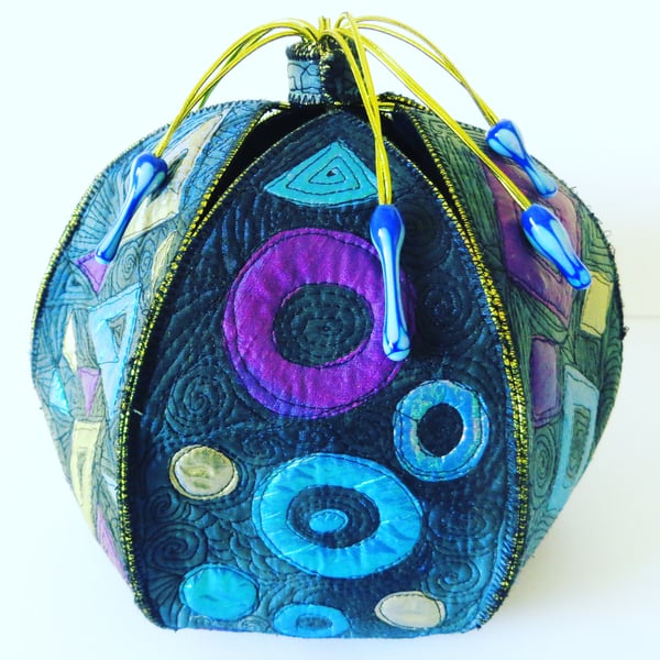 Textile Art Vessel was 90 now 60 - Folksy