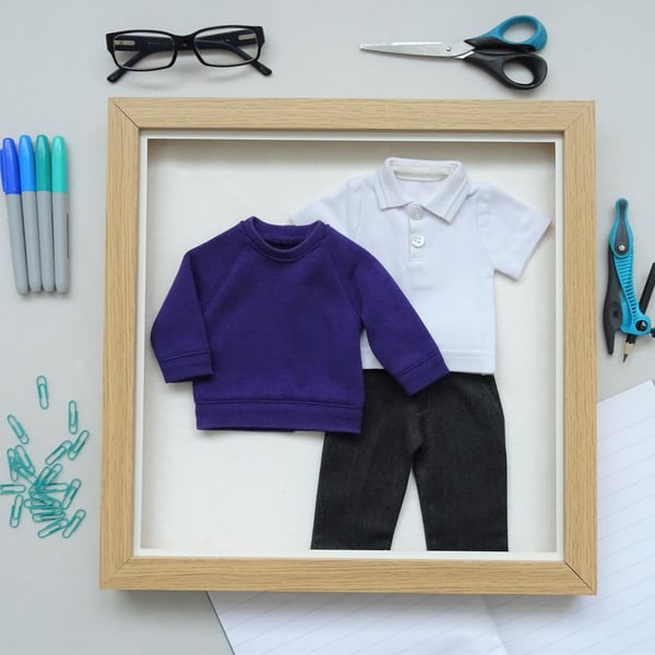 Your child's school days in a frame - Miniaturi... - Folksy