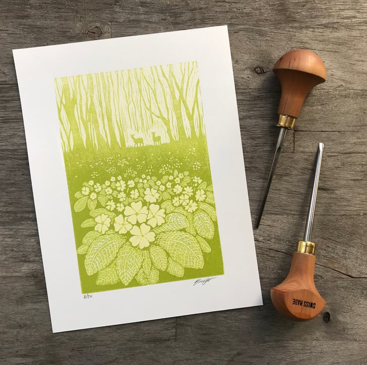 Primrose Deer: Suffolk printmaker Beth Knight. ... - Folksy