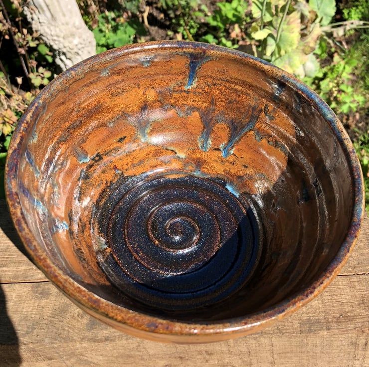 Swirly Serving or Fruit or Salad Ceramic Potter... - Folksy