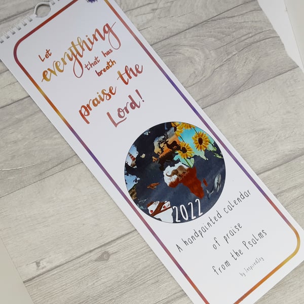 2022 Slimline Christian Calendar - Folksy