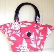Raspberry print Summer handbag - Sale item! - Folksy