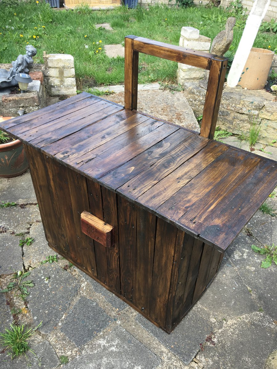 Handmade mobile garden storage box - Folksy