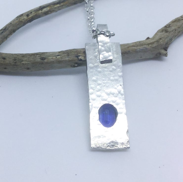 Gold And Silver Kyanite Pendant Handmade - Folksy