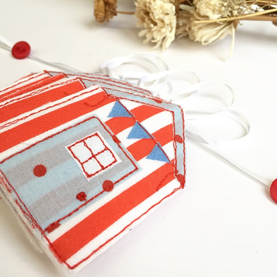Beach Hut Bunting - Folksy