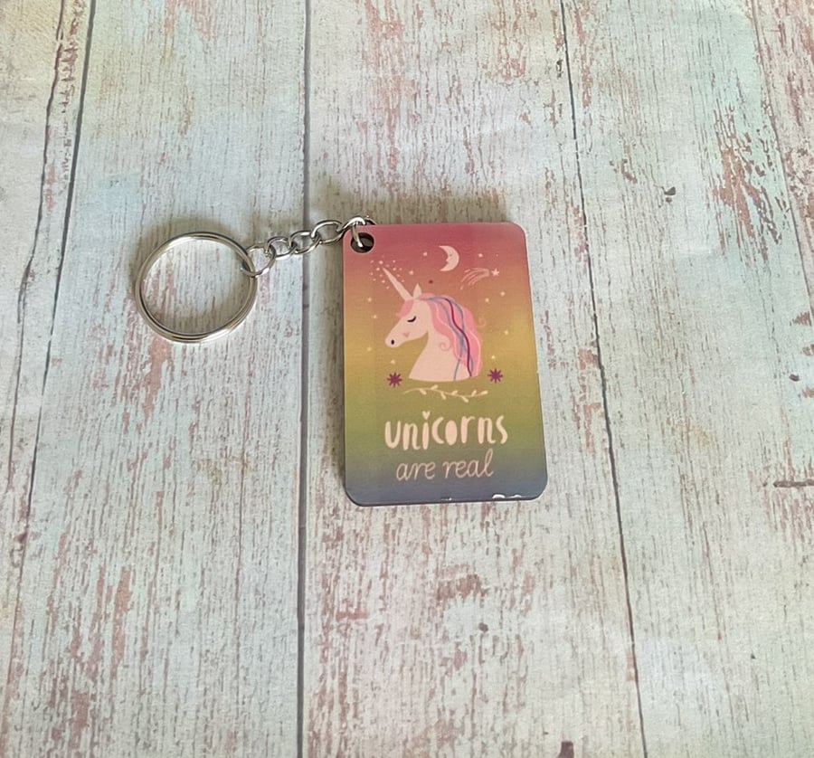 MDF Keyring gift - Unicorns are Real - Birthday... - Folksy