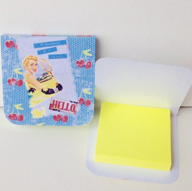 Mini Notebooks, Set of Two,Handmade Sticky Note... - Folksy