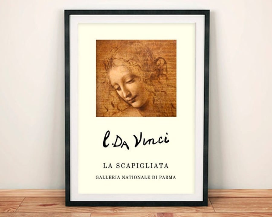 Leonardo da Vinci Poster: Renaissance Inspired ... - Folksy