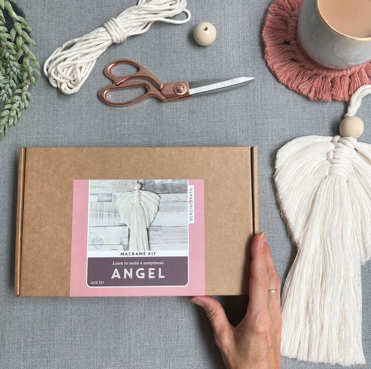 Macrame Kit - Christmas Angel. Learn how to mak... - Folksy