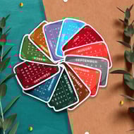 2023 Calendar stickers, mini calendar stickers,... - Folksy