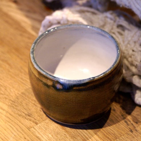 Tea beaker set handthrown - in blue and brown s... - Folksy