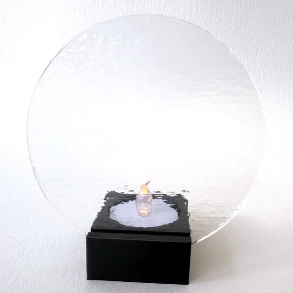 Black tea light display stand kit with 10cm fus... - Folksy