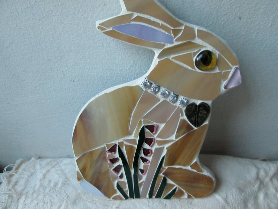 Mosaic Wild Rabbit - Folksy