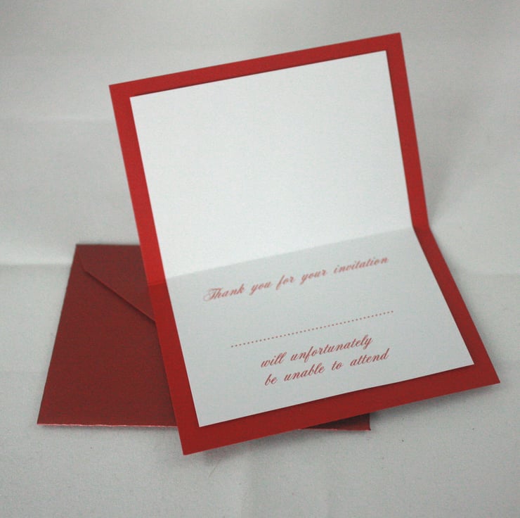 Pack of handmade acceptance & with regret c... - Folksy