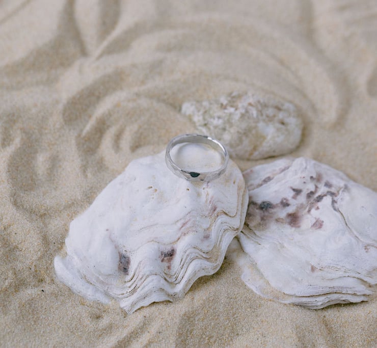 Eco silver Ripples Ring - Folksy