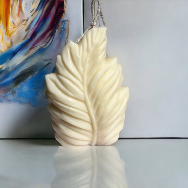 3D Leaf Candle, Decorative, Pillar, Leaf Shape,... - Folksy
