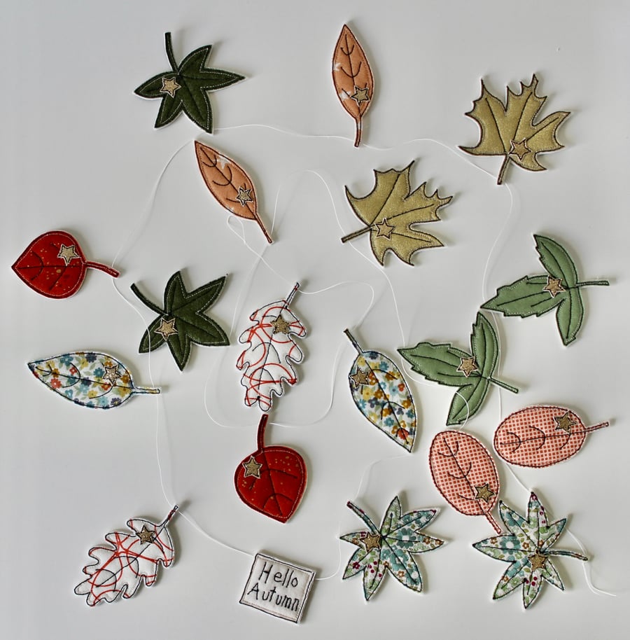 Leaf Garland - Hanging Decoration - Folksy