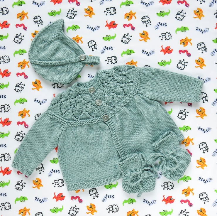 Oliver : Traditional Style Baby Matinee Set. - Folksy