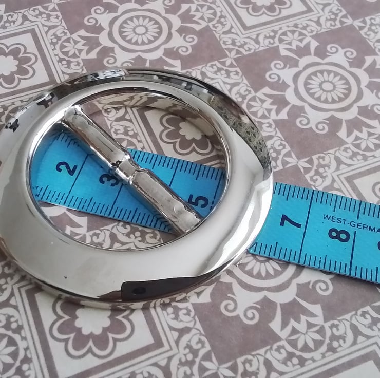 38mm 1 & 1 2" Silver Round Italian VIN... - Folksy