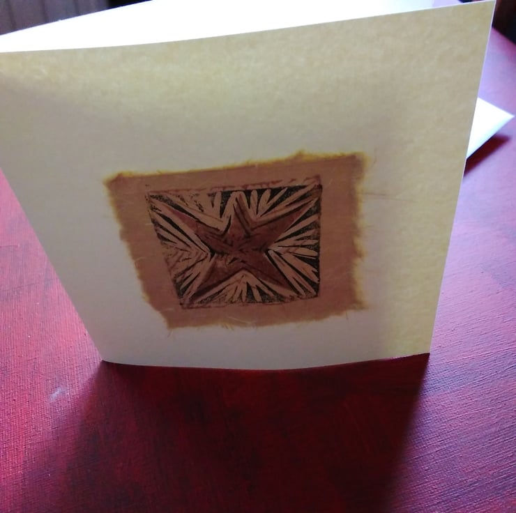 Pack of 3 Starburst Cream Cards - Folksy