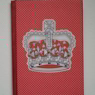 Crown Notebook - Folksy