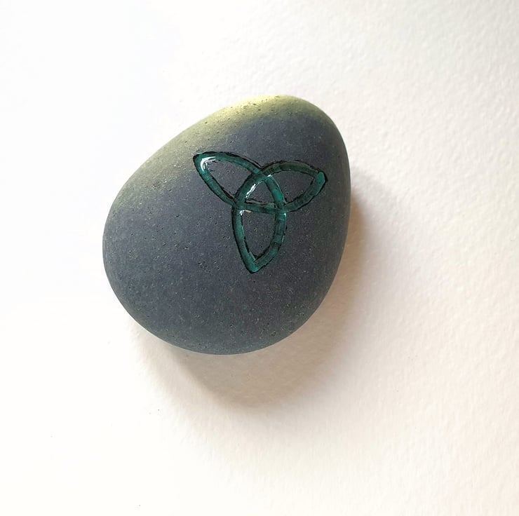 Love Token Stone, Symbol Of Love Stone, Celtic ... - Folksy