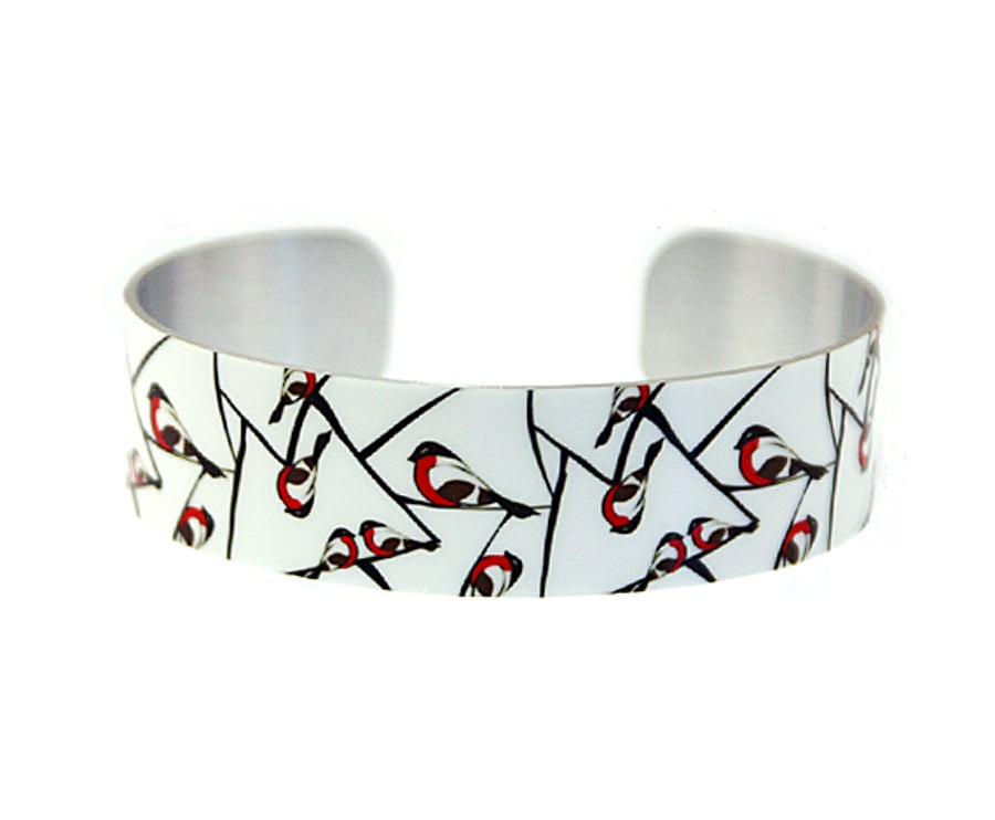 Bangle bracelet, bird jewellery, women's cuff, ... - Folksy