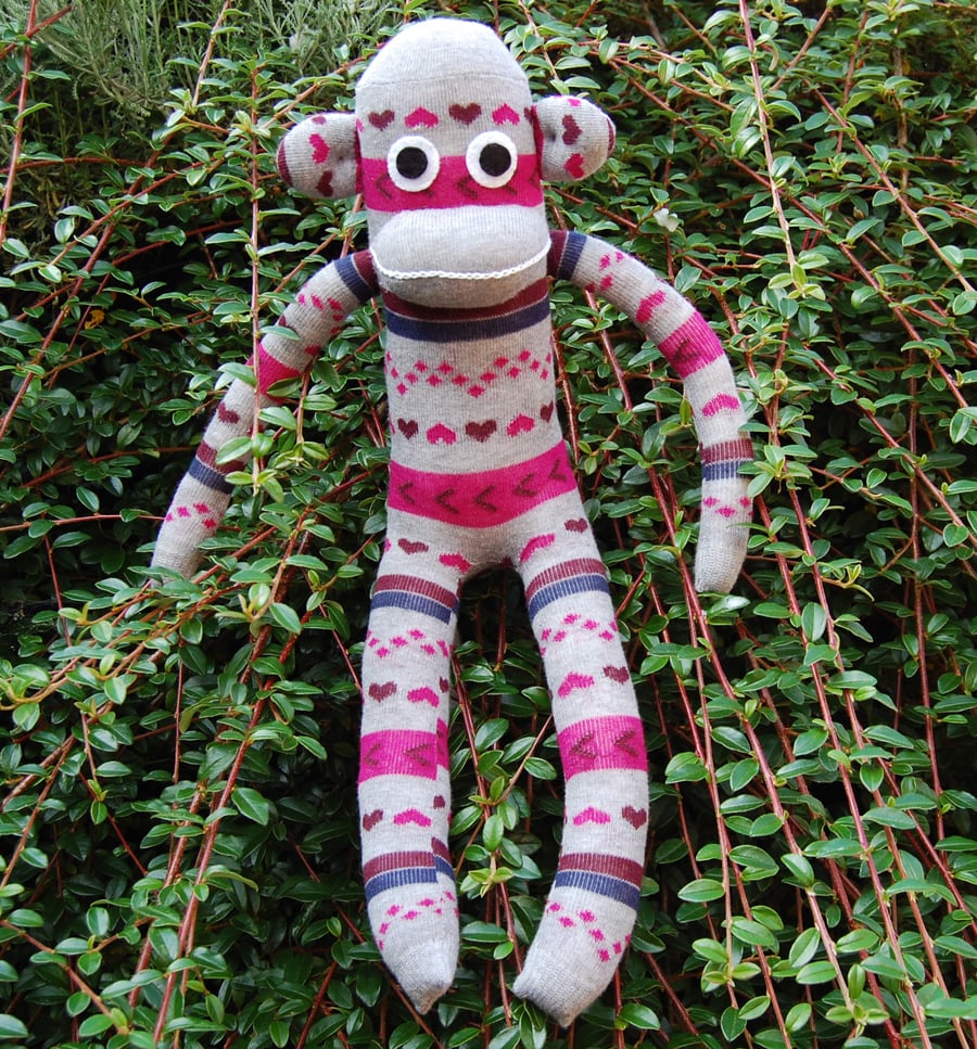 Sock Monkey - Jammy - Folksy