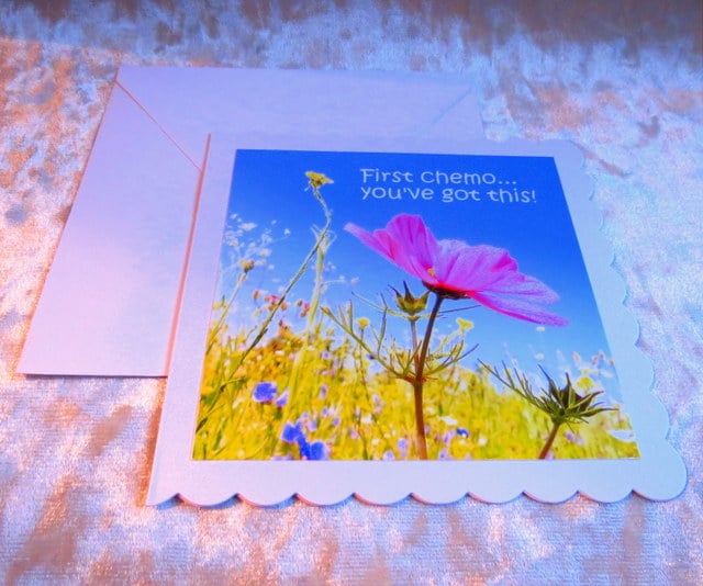 Chemo card. Cancer card. First chemo. - Folksy