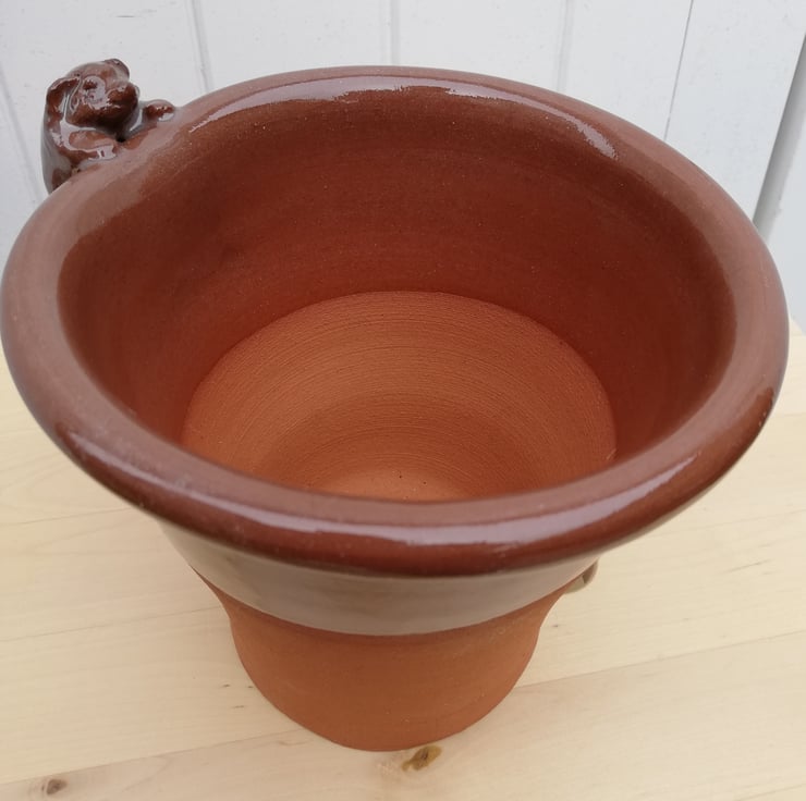 Handmade ceramic hedgehog plant pot unusual gar... - Folksy