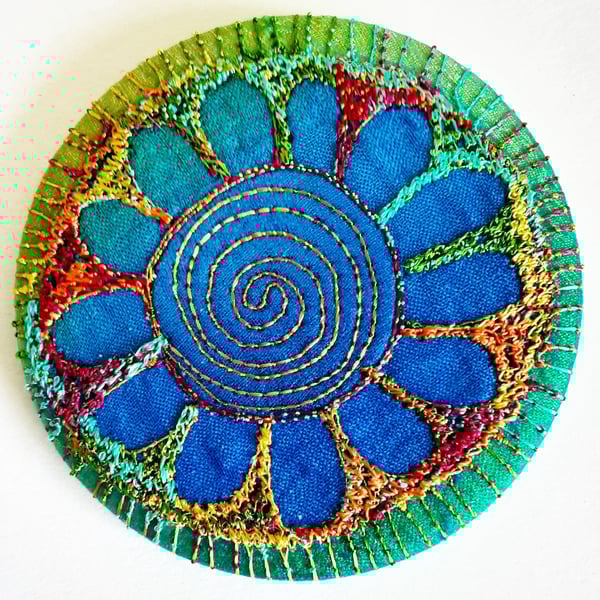 58mm Fabric Badge Machine Embroidery - Folksy