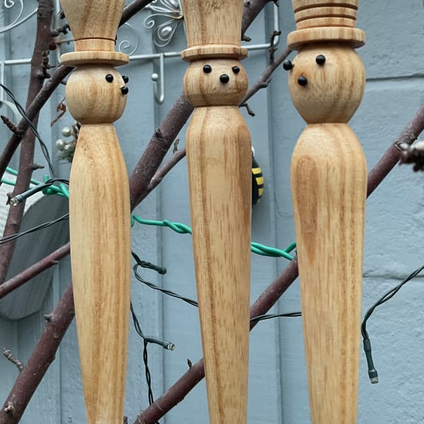Snowmen icicles - Folksy