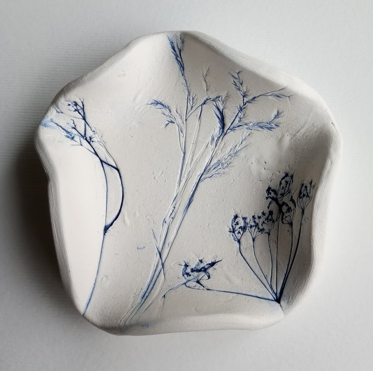 Set of 3 ceramic trinket bowls - Folksy