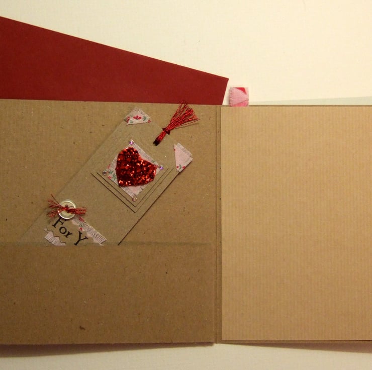 Valentine's Day Card & Matching Bookmark Se... - Folksy