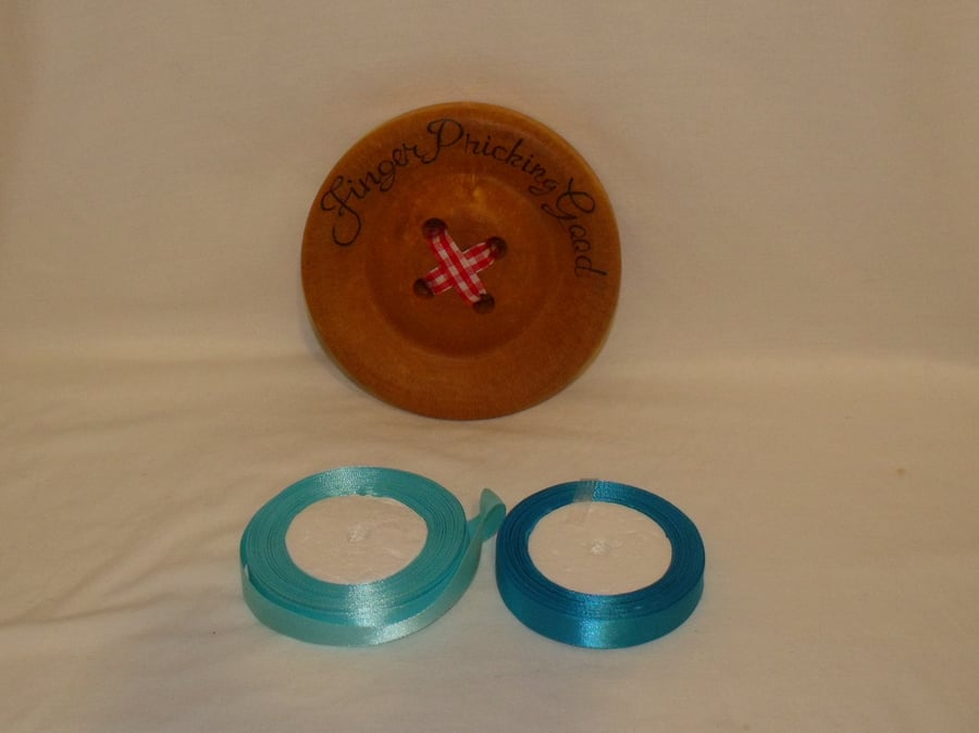 two rolls of 15mm satin ribbon, 25 metres on ea... - Folksy