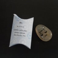 Libra zodiac printed wish pebble - Folksy