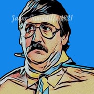 Pat Butcher from Ghosts 8 x 8 inch ltd edition... - Folksy