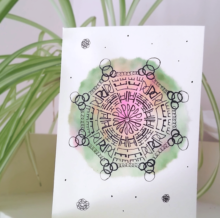 Inspirational notecards, pack of 4, Calm Courag... - Folksy