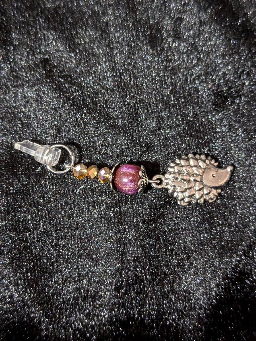 iPhone Port Protection Plug Charm "Hedgeho... - Folksy