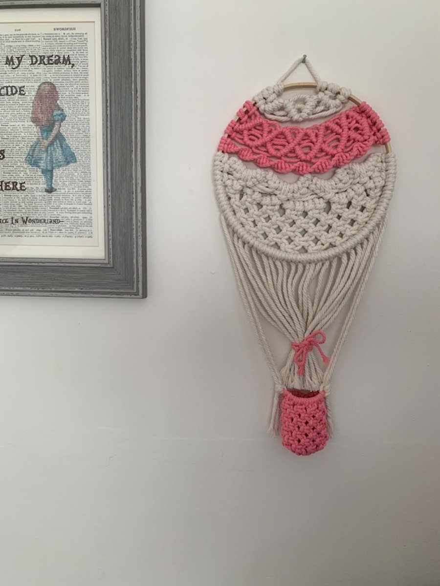 Macrame Wall Hanging, Air Balloon, Bedroom, Nur... - Folksy