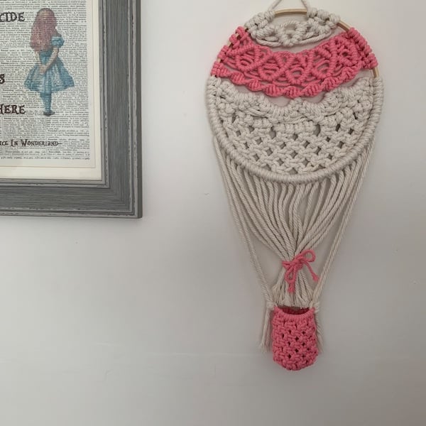 Macrame Wall Hanging, Air Balloon, Bedroom, Nur... - Folksy
