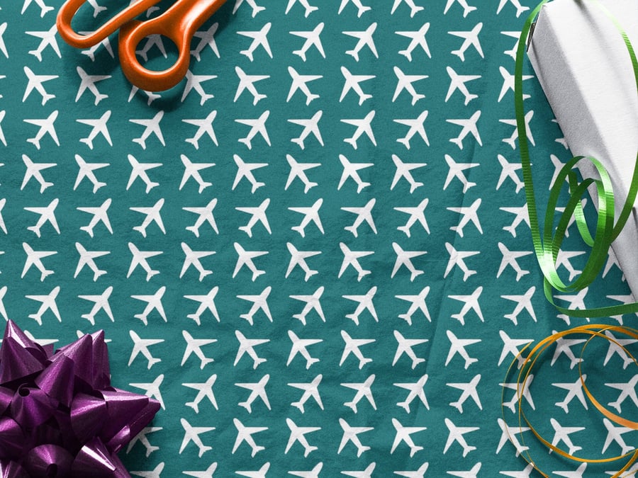 Aviation Themed Wrapping Paper Cabin Crew Fligh... - Folksy